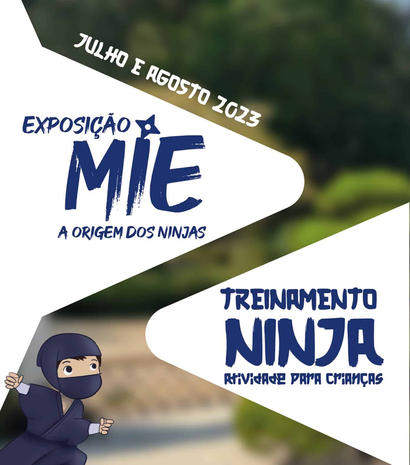 Em julho e agosto, os ninjas invadem o Pavilhão Japonês – Bunkyo